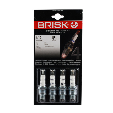 Свеча зажигания ГАЗ BRISK N17 ЧЕХИЯ дв 402 к-т 4 шт doktormobil.ru